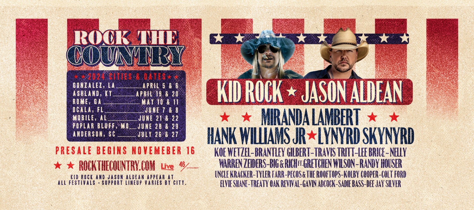 Get Your Kid Rock and Jason Aldean Tour 2025 Tickets Now: Don't Miss ...