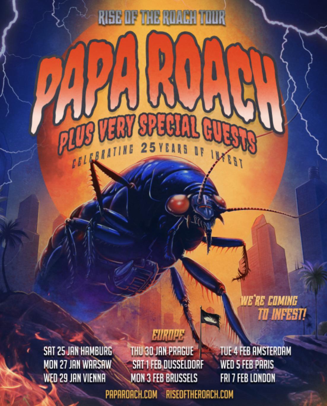 Rocking into the Future: Papa Roach 2025 Tour Announced!